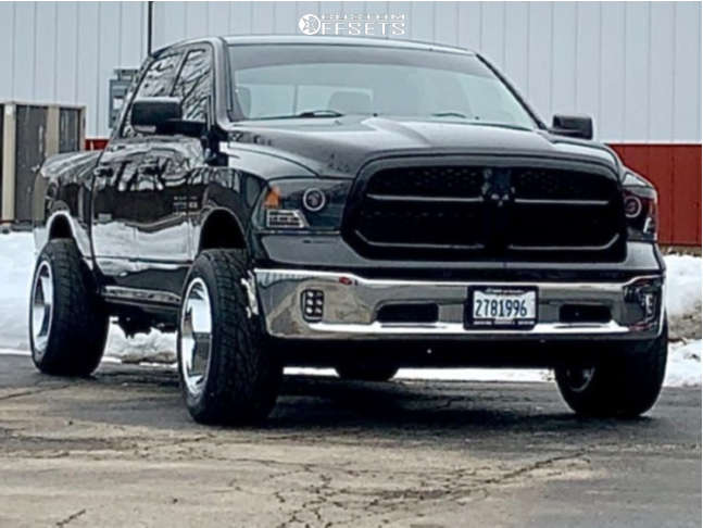 2013 Ram 1500 with 20x12 -51 Vision Spyder and 305/50R20 Toyo Tires ...