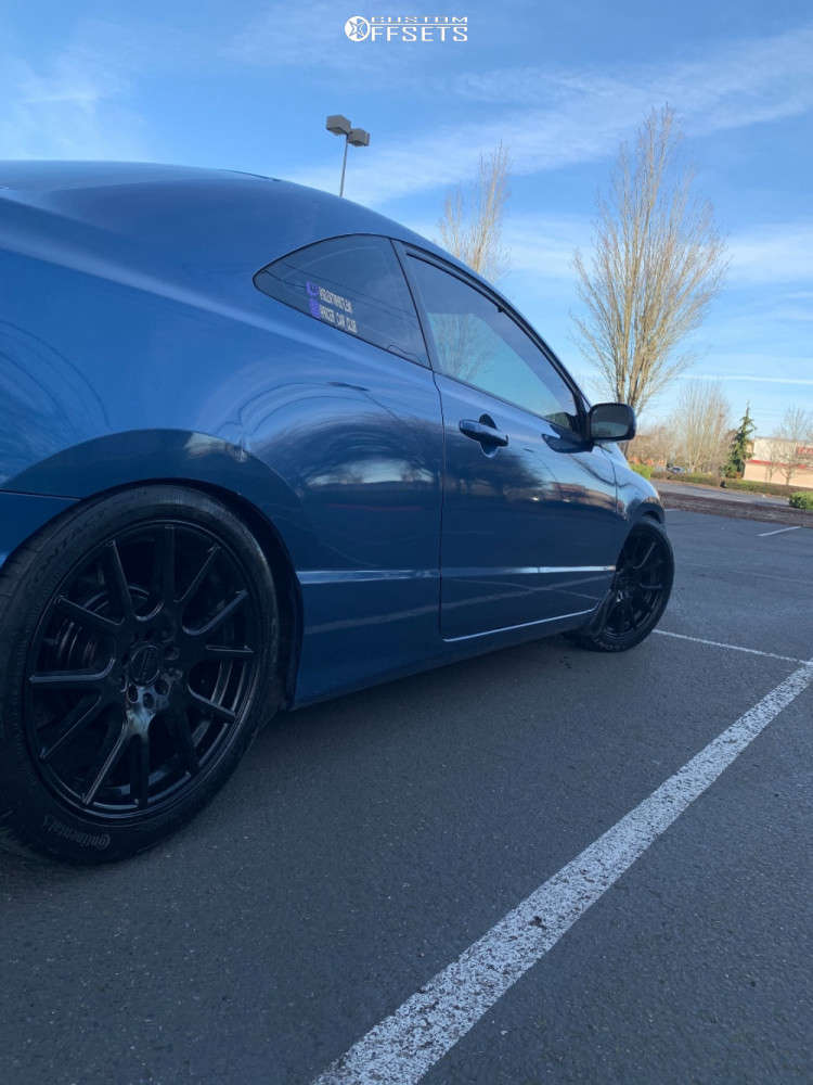 2006 Honda Civic with 17x7.5 35 Raceline Intake and 225/45R17 ...