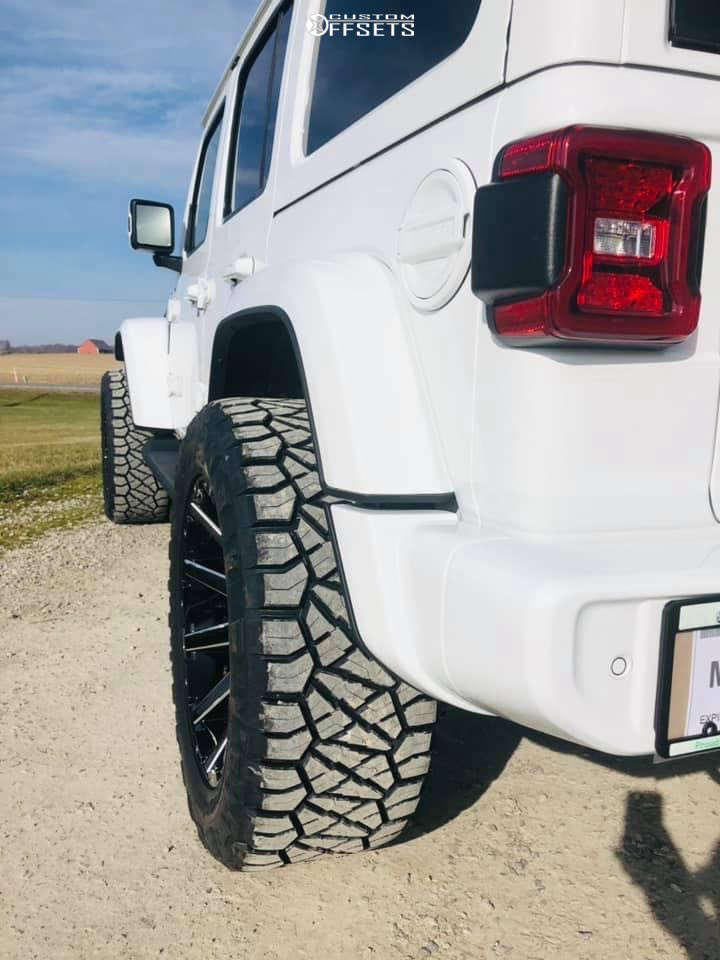 2021 Jeep Wrangler with 20x10 -19 Fuel Contra and 33/12.5R20 Nitto ...