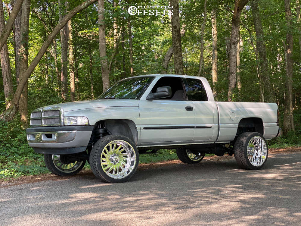 2002 Dodge Ram 2500 with 24x12 -44 American Force Blitz Sf and 33/12 ...