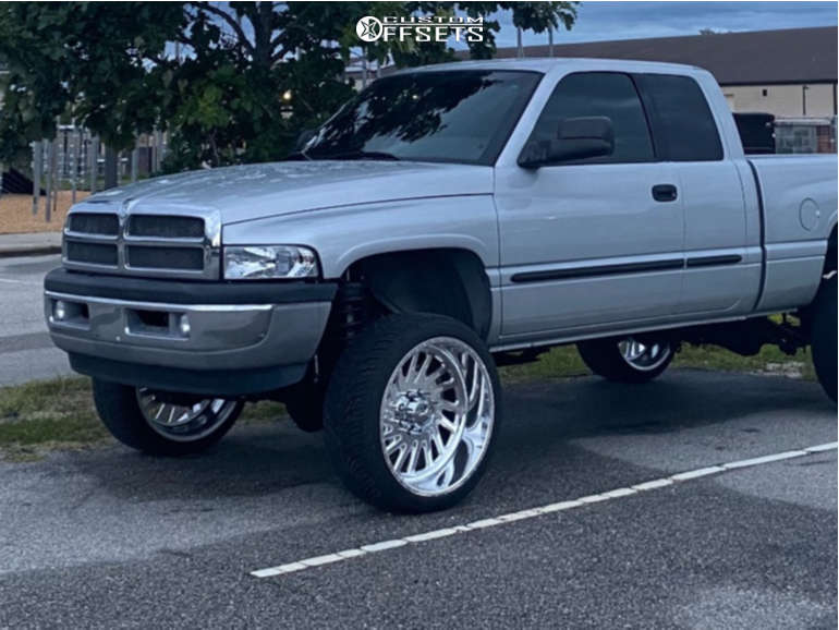 2002 Dodge Ram 2500 with 24x12 -44 American Force Blitz Sf and 33/12 ...