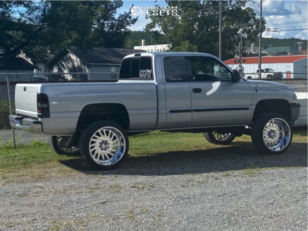 2002 Dodge Ram 2500 with 24x12 -44 American Force Blitz Sf and 33/12 ...