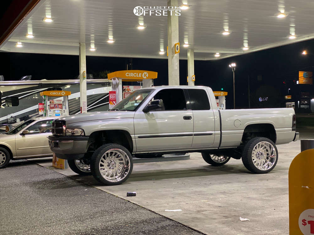 2002 Dodge Ram 2500 with 24x12 -44 American Force Blitz Sf and 33/12 ...