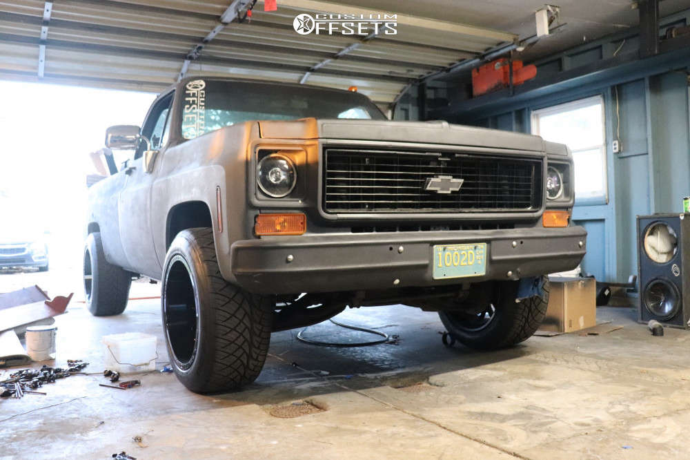 1974 Chevrolet C20 Pickup with 20x12 -44 Motiv Offroad Magnus and 305 ...