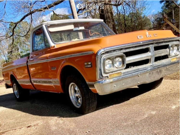 1971 GMC C15/C1500 Pickup with 15x8 0 American Racing Torq Thrust Ii and 245/60R15 Cooper Cobra ...