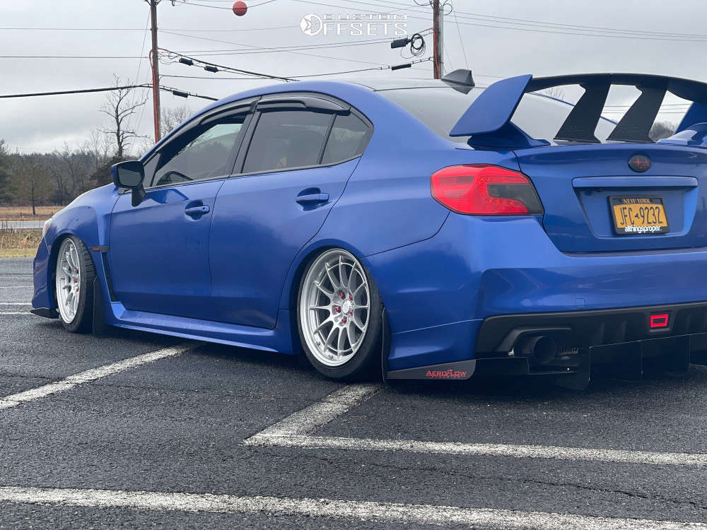 2018 Subaru WRX with 18x9.5 40 Enkei Nt03 and 255/35R18 Nankang Ns-25 and Air Suspension ...