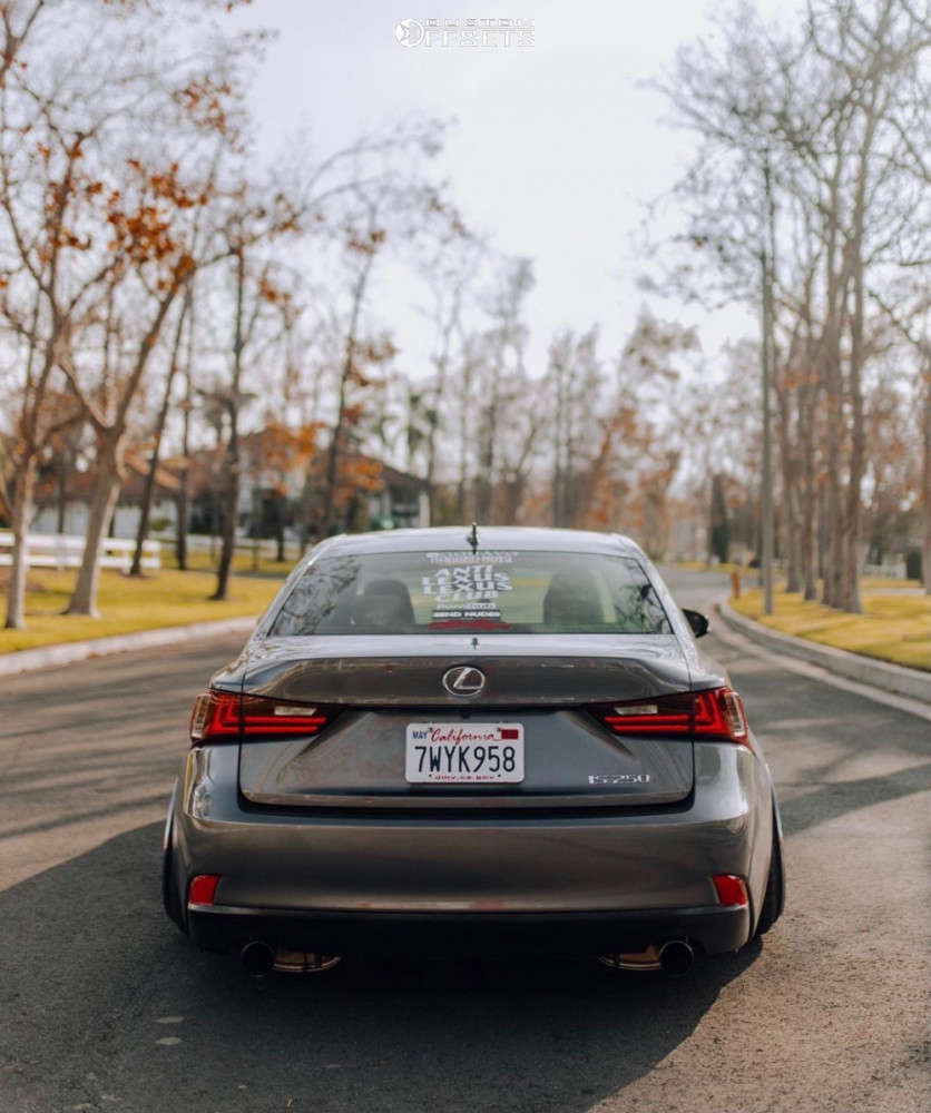 2014 Lexus IS250 with 18x10.5 22 BBS Rs and 225/35R18 Accelera Phi R ...