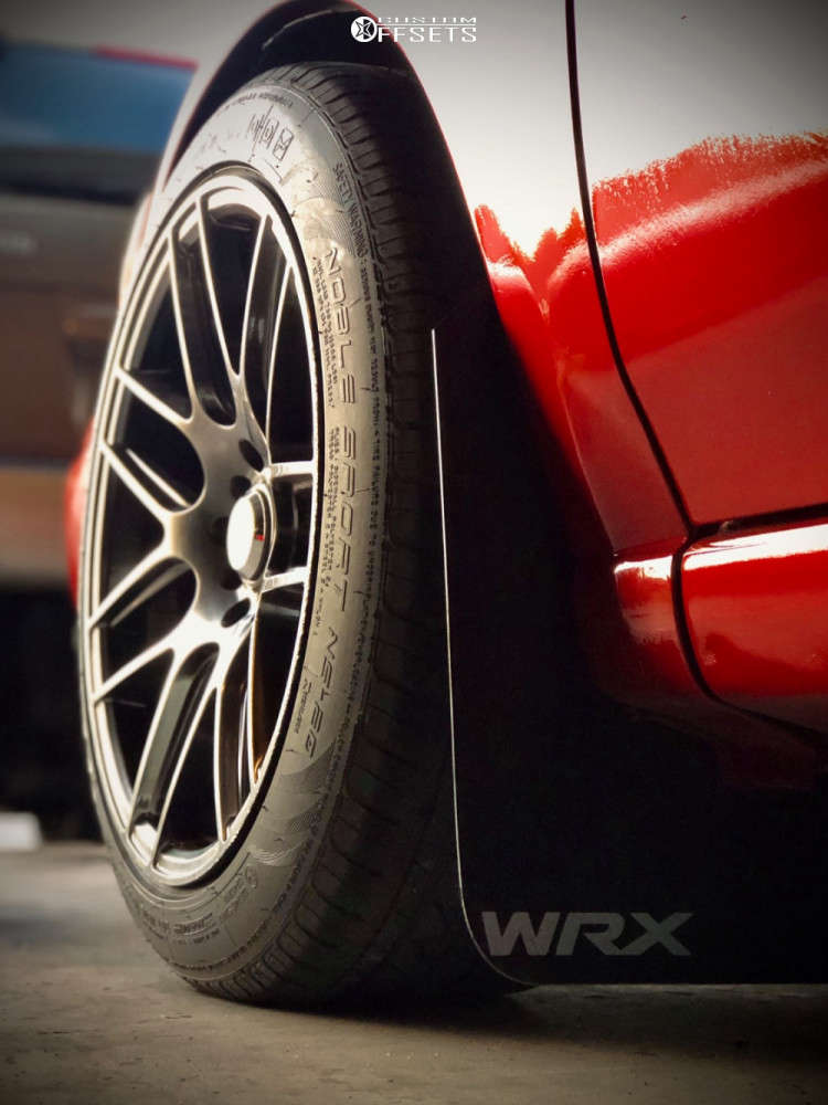 2002 Subaru Impreza with 17x9.5 35 F1R F18 and 235/45R17 Nankang Ns-25 ...