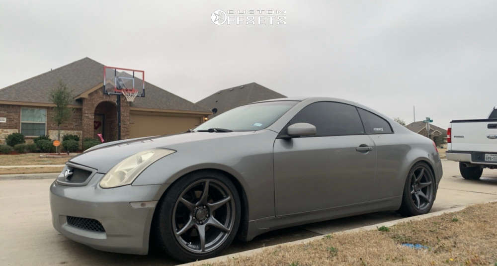 2006 INFINITI G35 with 18x9.5 12 Kansei Tandem and 245/40R18 Goodyear ...