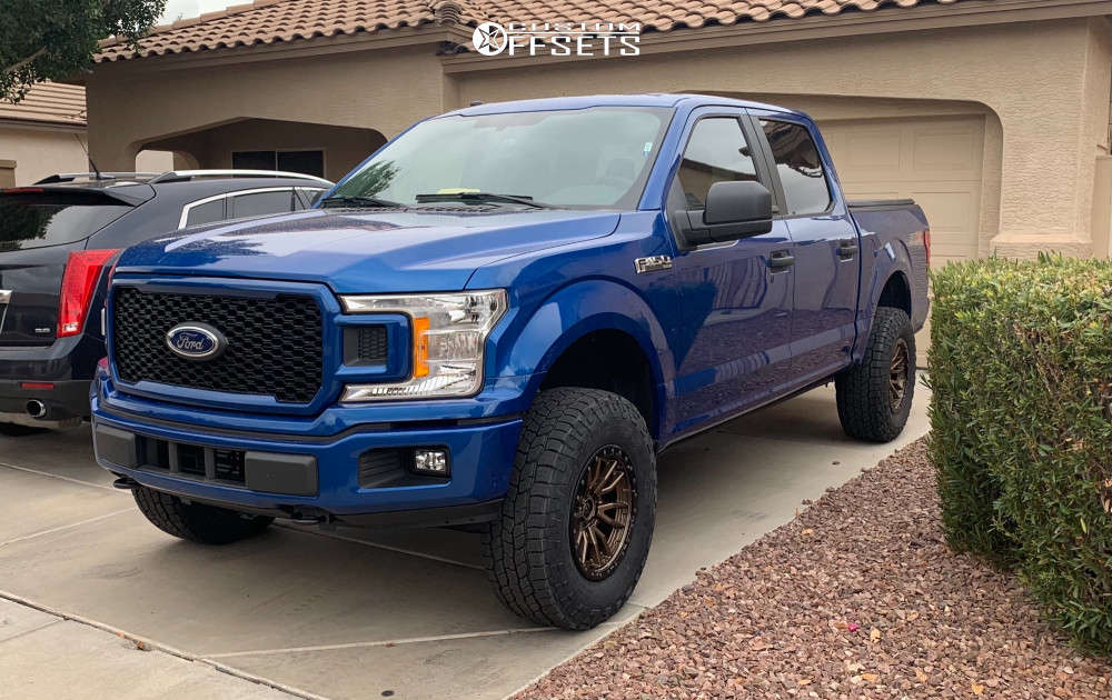 2018 Ford F-150 with 17x9 -12 Fuel Rebel and 33/12.5R17 Cooper ...