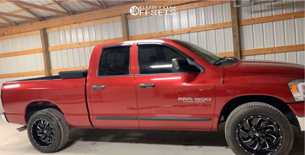 2007 Dodge Ram 1500 with 20x10 -24 Fuel Cleaver and 275/65R20 Goodyear ...