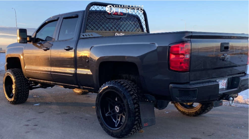 2016 Chevrolet Silverado 1500 with 22x12 -44 Evil Industries Hacksaw ...