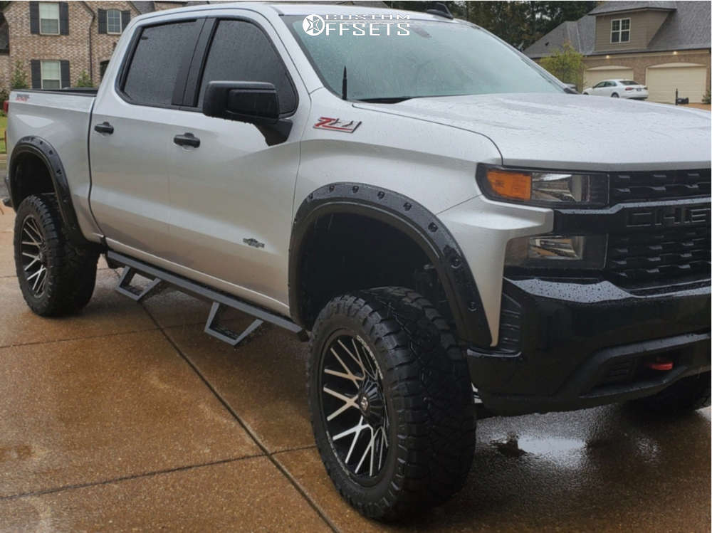 2019 Chevrolet Silverado 1500 with 22x10 -24 Dropstars 654mb and 35/12 ...