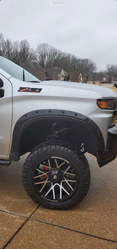 2019 Chevrolet Silverado 1500 with 22x10 -24 Dropstars 654mb and 35/12 ...