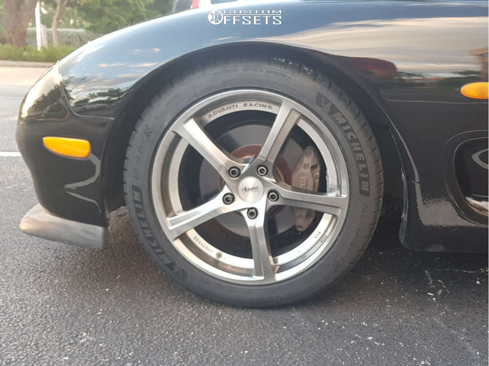 1994 Mazda RX-7 with 17x7.5 45 Advanti Racing Anniversary and 225/45R17 ...