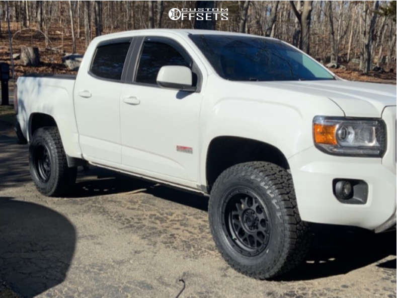 2017 GMC Canyon with 17x8.5 0 KMC Km535 and 265/70R17 Falken Wildpeak ...