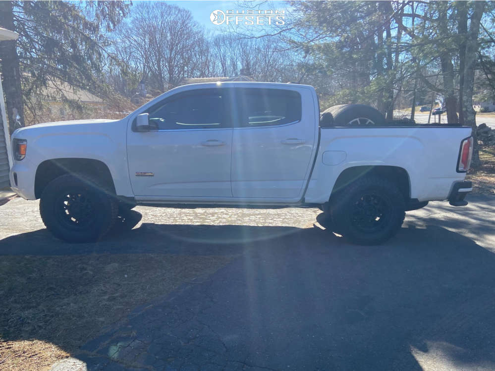 2017 GMC Canyon with 17x8.5 0 KMC Km535 and 265/70R17 Falken Wildpeak ...