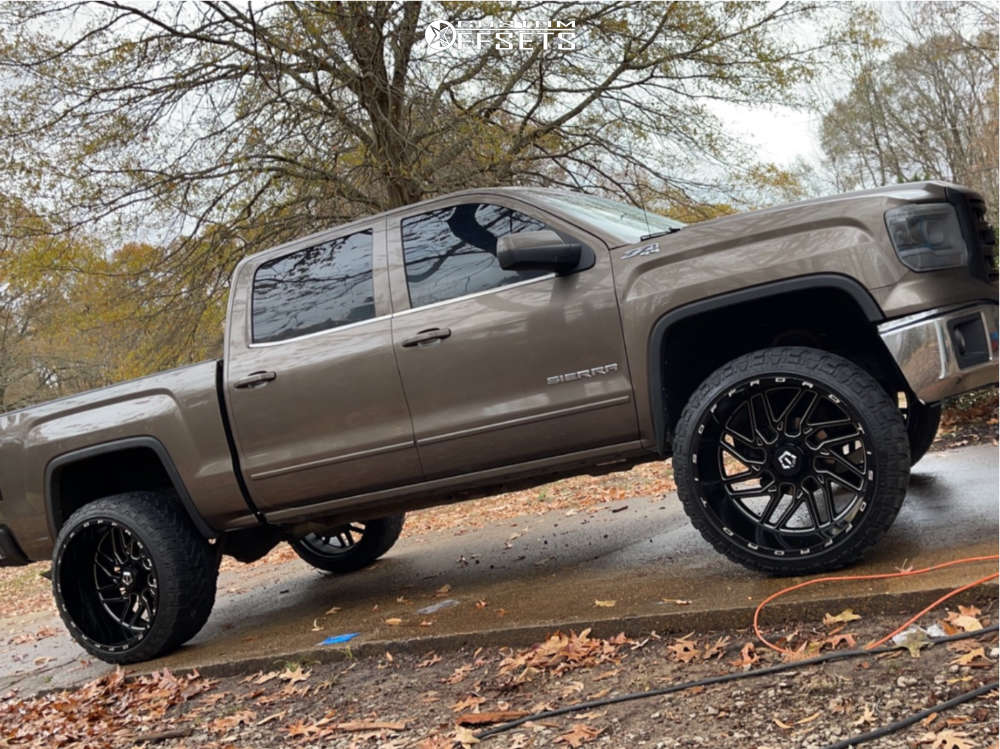 2014 GMC Sierra 1500 with 26x14 -76 TIS 544BM and 37/13.5R26 Fury ...