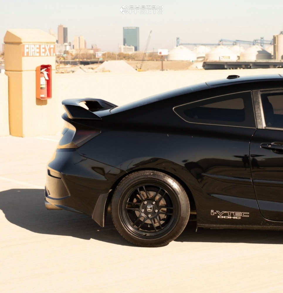 2014 Honda Civic with 17x9 35 Enkei Rpf1 and 225/40R17 Continental All ...