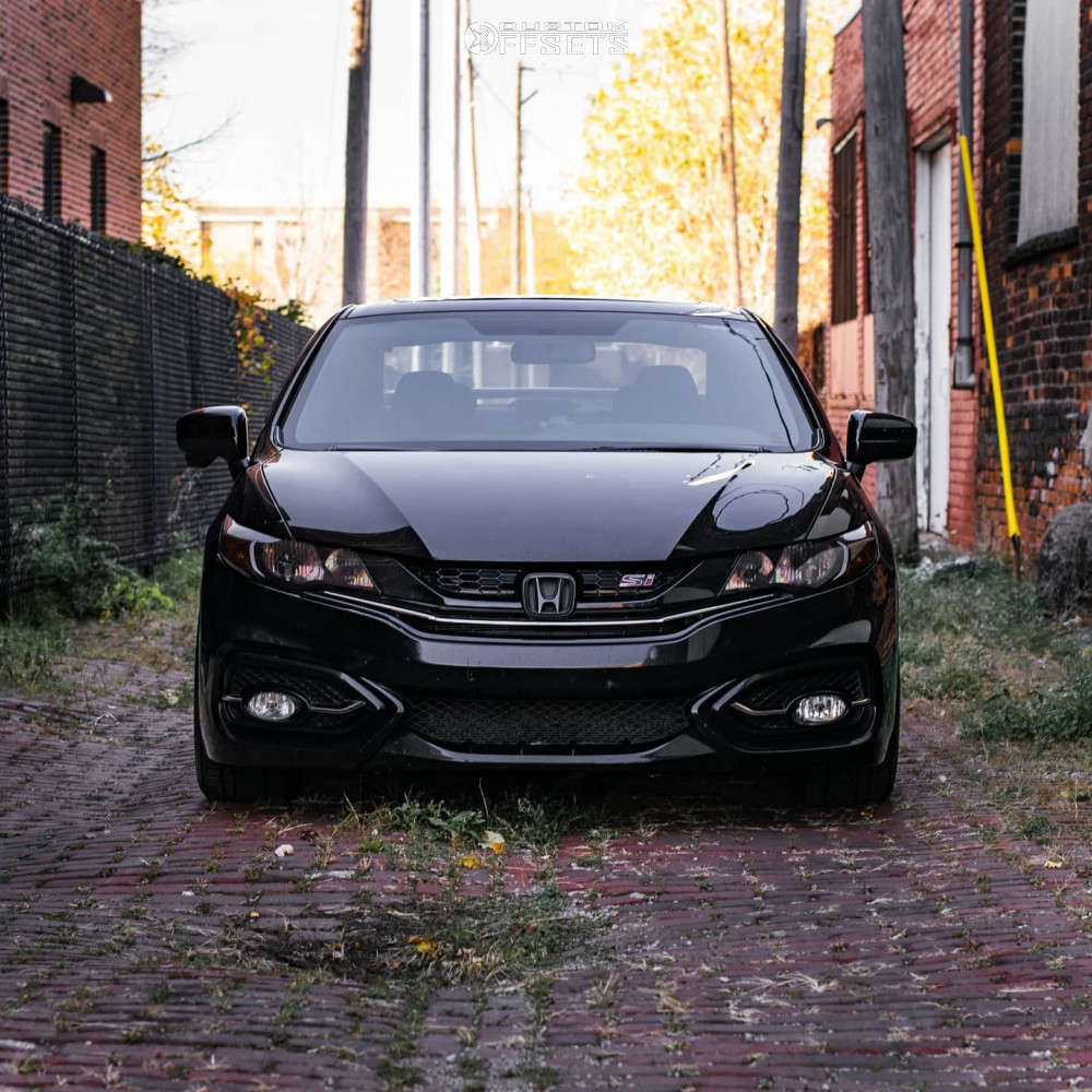 2014 Honda Civic with 17x9 35 Enkei Rpf1 and 225/40R17 Continental All ...