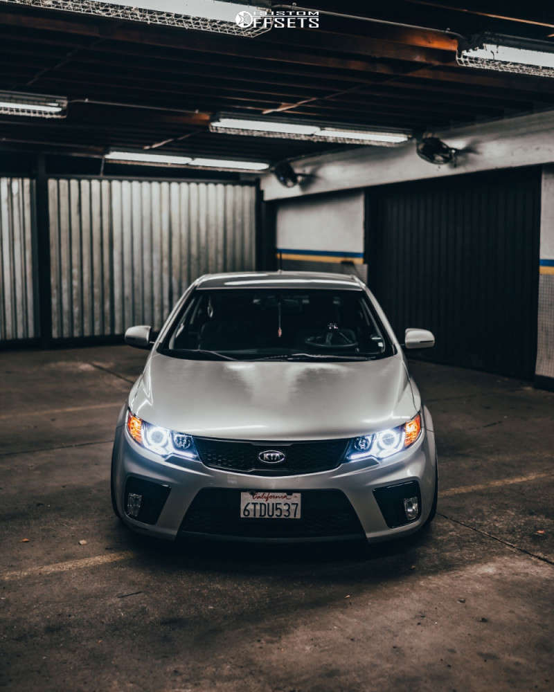 2011 Kia Forte Koup with 18x8.5 30 Variis VR03 and 215/35R18 Land ...