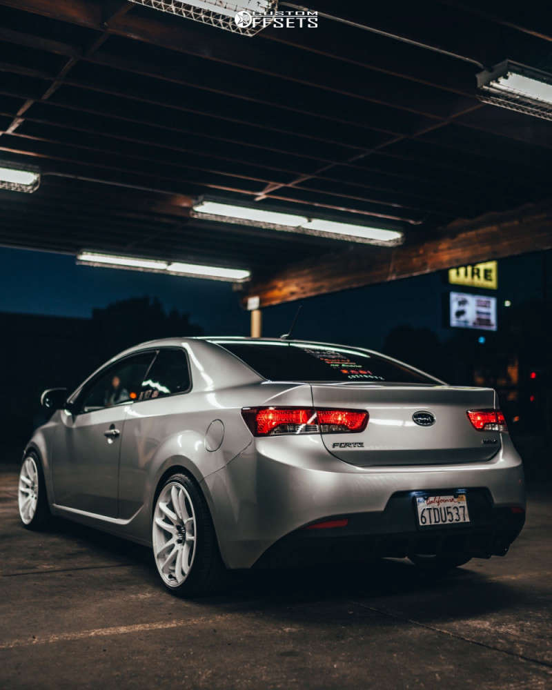 2011 Kia Forte Koup with 18x8.5 30 Variis VR03 and 215/35R18 Land ...