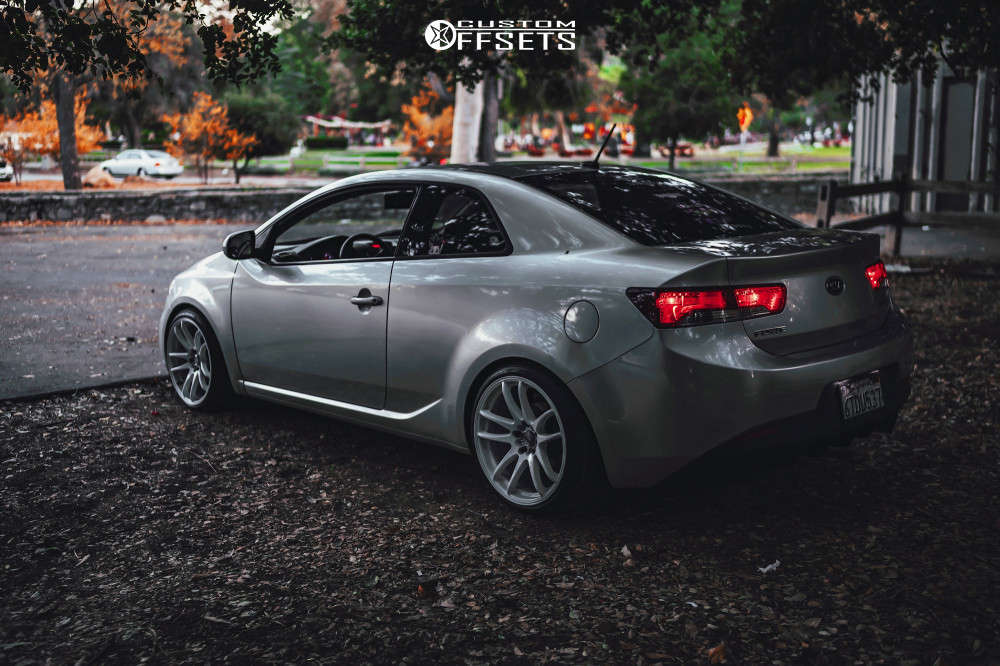 2011 Kia Forte Koup with 18x8.5 30 Variis VR03 and 215/35R18 Land ...