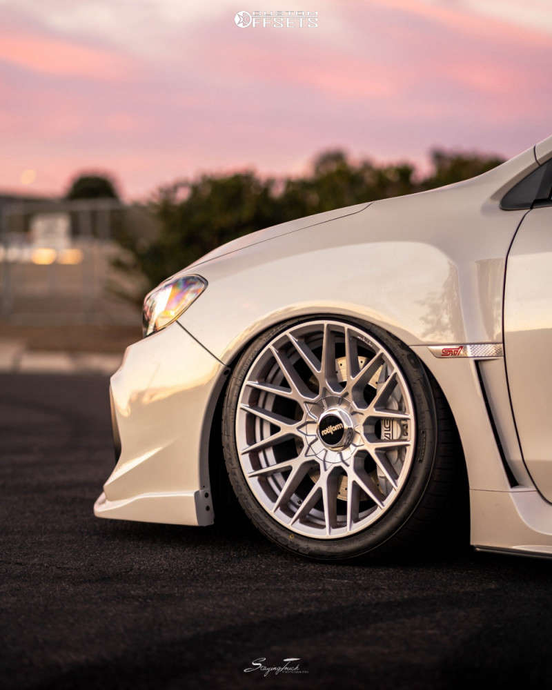 2018 Subaru WRX STI with 18x9.5 35 Rotiform Rse and 235/40R18 Toyo ...