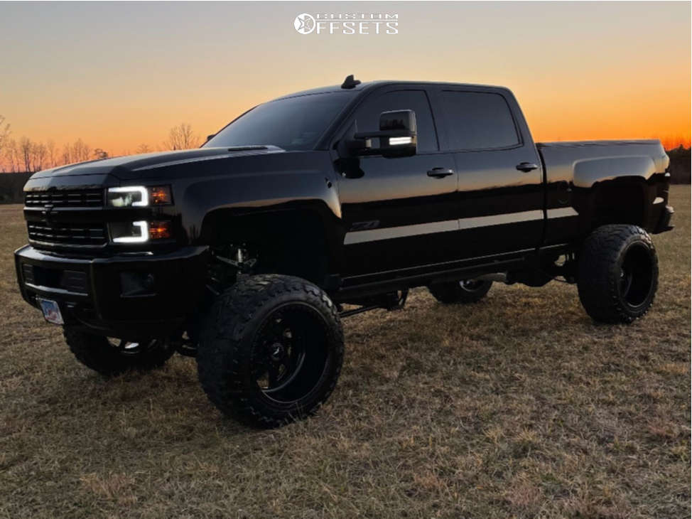 2016 Chevrolet Silverado 2500 HD with 22x14 -76 American Force Jade Ss and 37/13.5R22 Toyo Tires ...