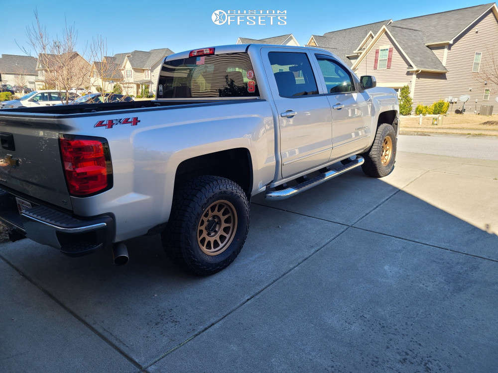 2018 Chevrolet Silverado 1500 with 17x8.5 0 Method MR703 and 285/70R17 Falken WildPeak AT3W and ...