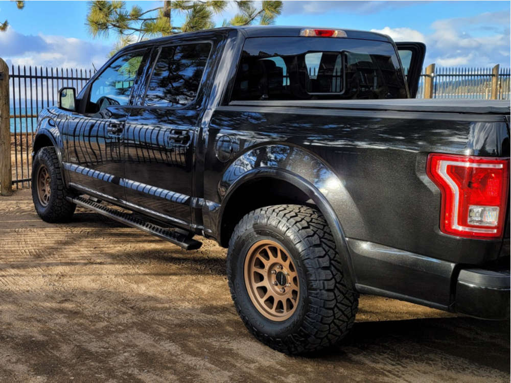 2015 Ford F-150 with 17x8.5 0 Method Mr703 and 285/75R17 Nitto Ridge ...
