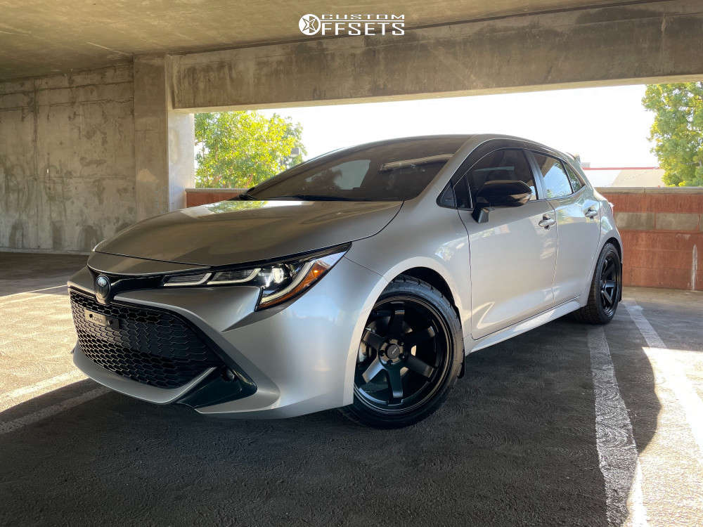 2019 Toyota Corolla with 18x9.5 38 AVID1 AV6 and 255/40R18 BFGoodrich G ...