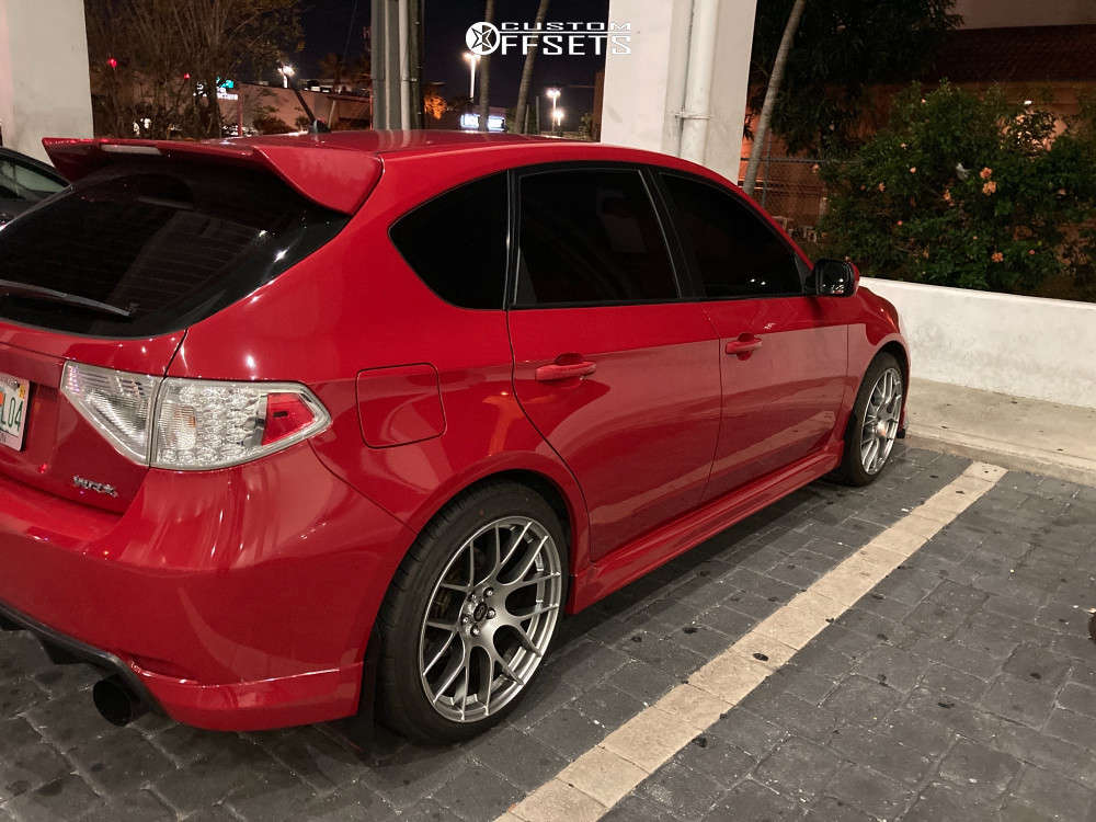 2010 Subaru Impreza with 18x8.5 45 Enkei Raijin and 225/40R18 Federal ...