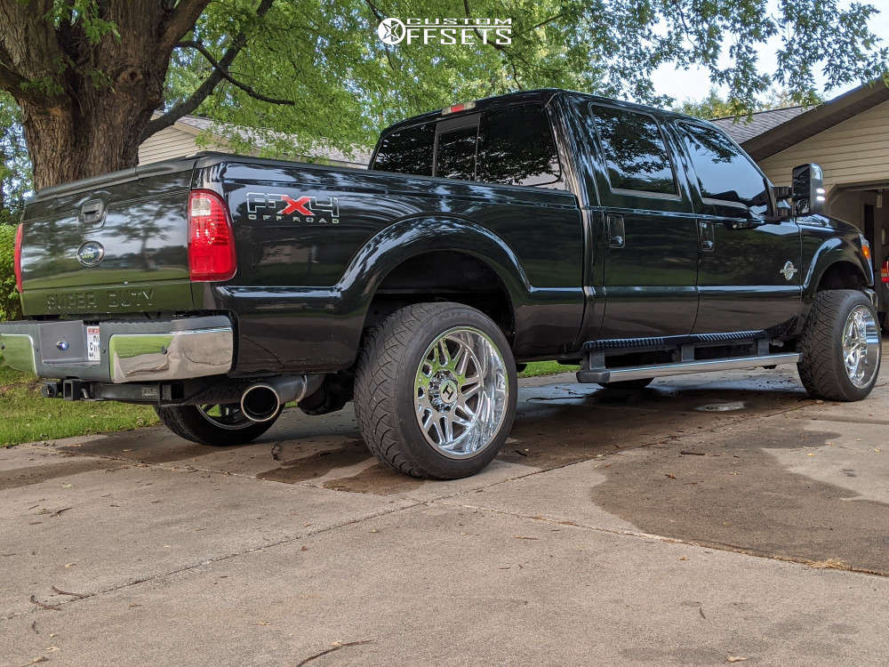 2011 Ford F-250 Super Duty with 22x12 -44 Hostile Sprocket and 305 ...