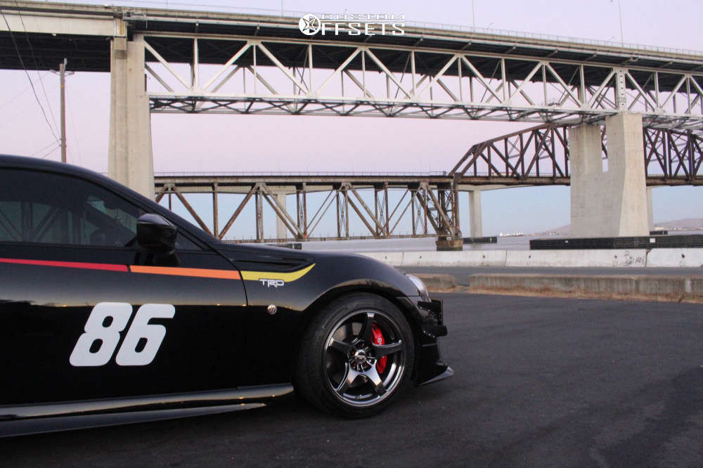 2019 Toyota 86 with 17x9.5 38 Enkei Rp03 and 255/40R17 Firestone ...