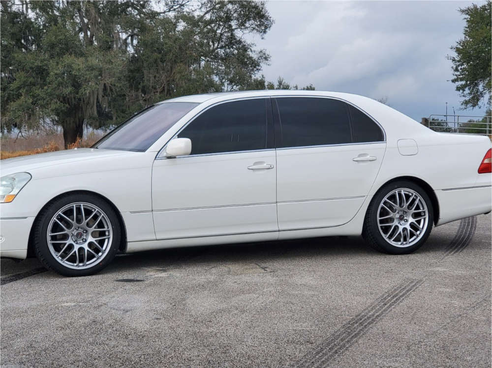 2001 Lexus LS430 with 19x8.5 40 Drag Dr37 and 245/40R19 Uniroyal Tiger ...