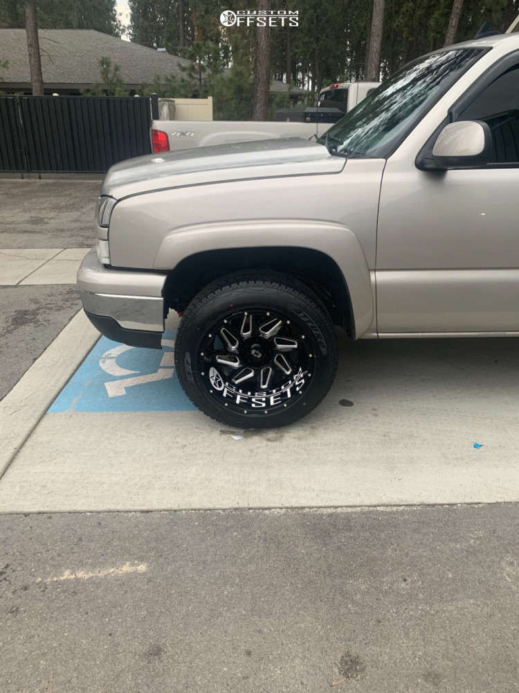 2006 Chevrolet Silverado 1500 with 20x12 -57.15 Vision Spyder and 285 ...