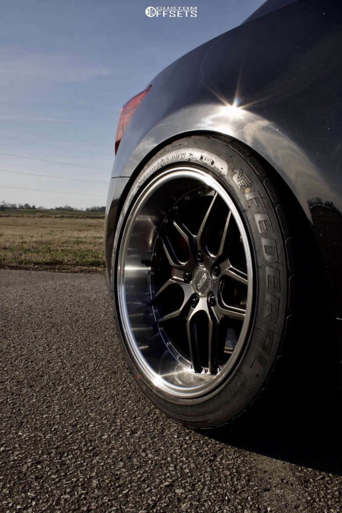 2014 Hyundai Genesis Coupe with 18x9.5 22 ESR CS15 and 245/40R18 ...