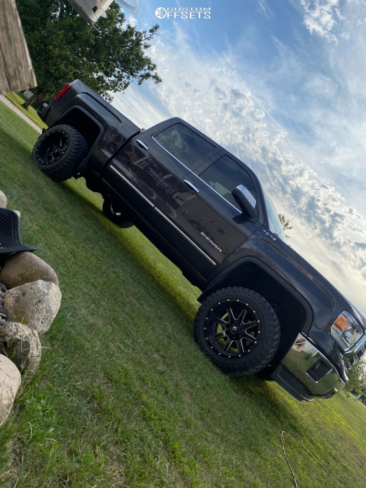 2015 GMC Sierra 1500 with 20x12 -44 Fuel Maverick and 33/12.5R20 Atturo ...