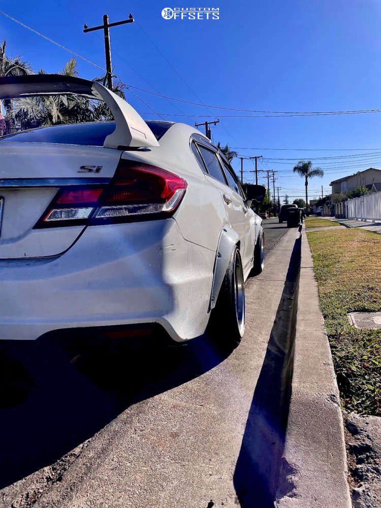 2014 Honda Civic Wheel Offset Poke Coilovers | 1475505 | Custom Offsets