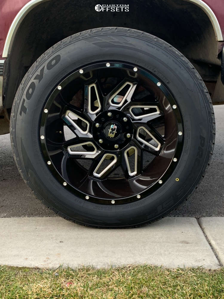 1993 Chevrolet K1500 with 20x12 -57 Vision Spyder and 33/12.5R20 Toyo ...