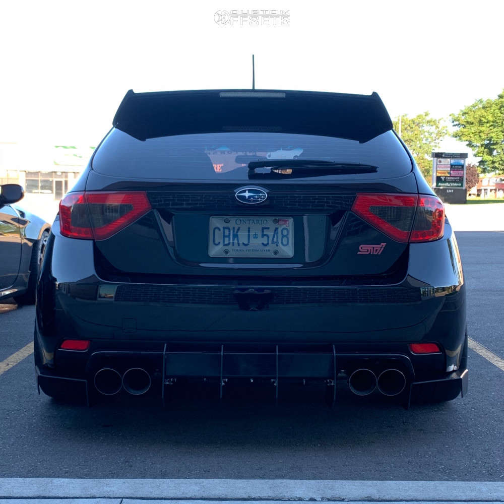 2011 Subaru WRX STI with 17x10 38 Enkei Rpf1 and 275/40R17 Nitto Nt01 ...