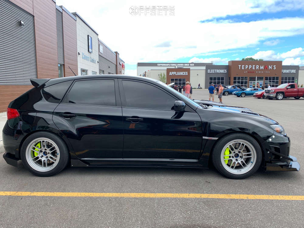 2011 Subaru WRX STI with 17x10 38 Enkei Rpf1 and 275/40R17 Nitto Nt01 ...