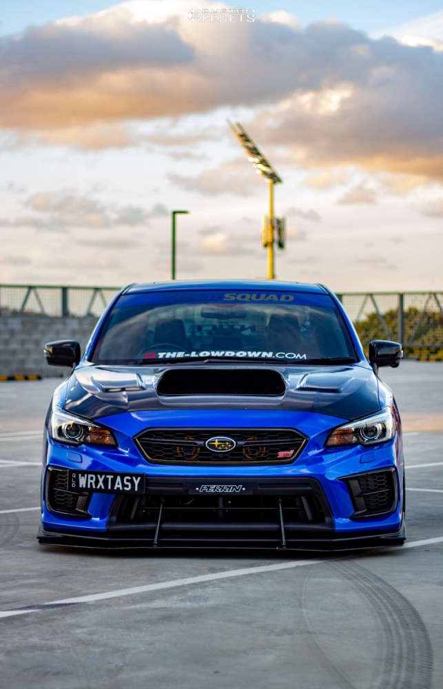2018 Subaru WRX STI with 19x9.5 35 Option Lab S718 and 245/35R19 ...