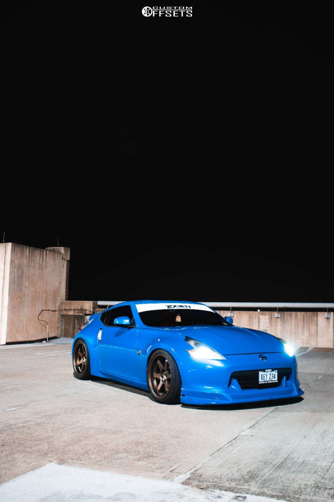 2009 Nissan 370Z with 19x9.5 22 ESR Sr07 and 255/35R19 Kenda Vezda Uhp ...
