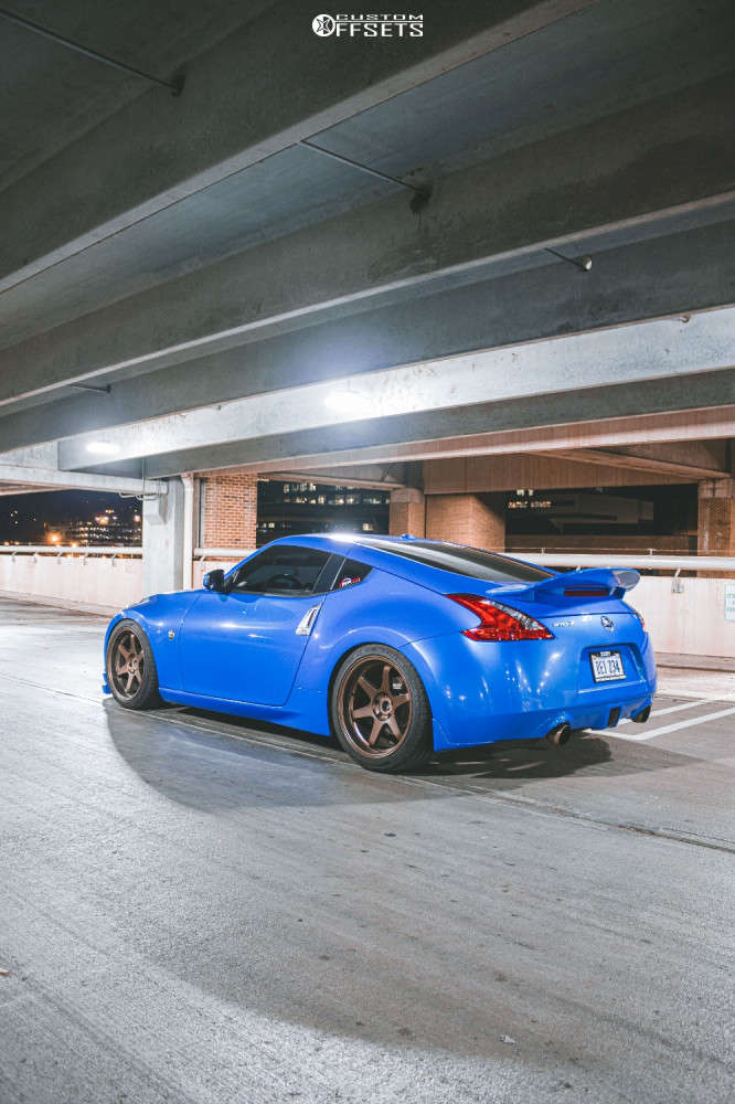2009 Nissan 370Z with 19x9.5 22 ESR Sr07 and 255/35R19 Kenda Vezda Uhp ...