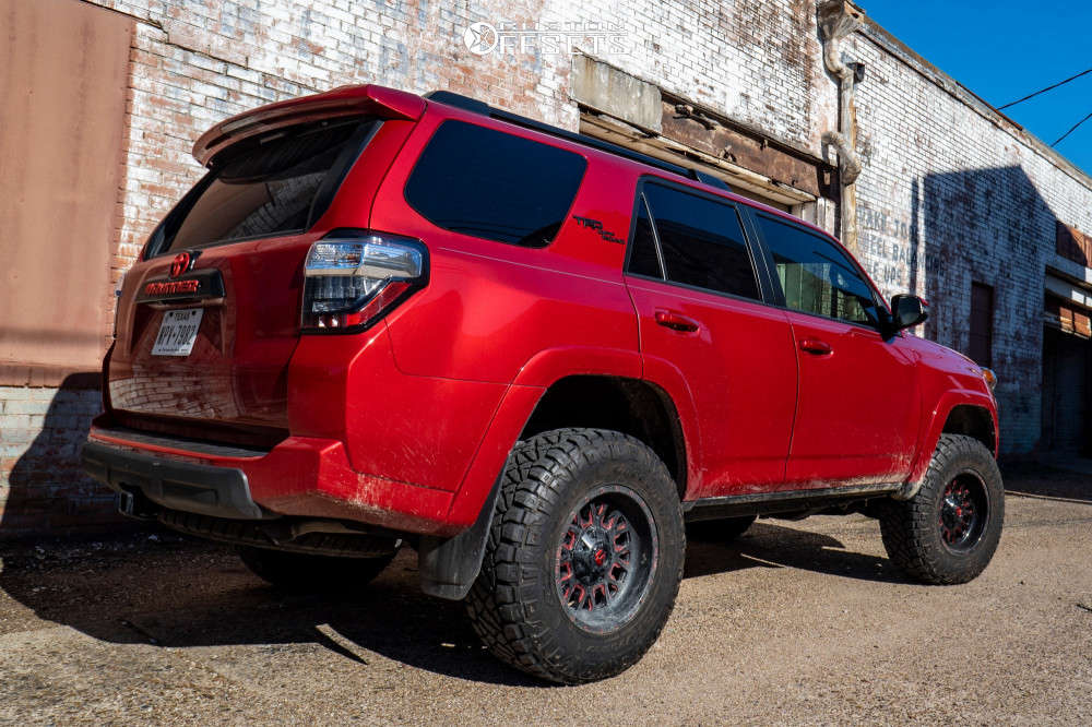 2019 Toyota 4Runner with 17x9 -12 Fuel Stroke and 285/70R17 Nitto Ridge ...