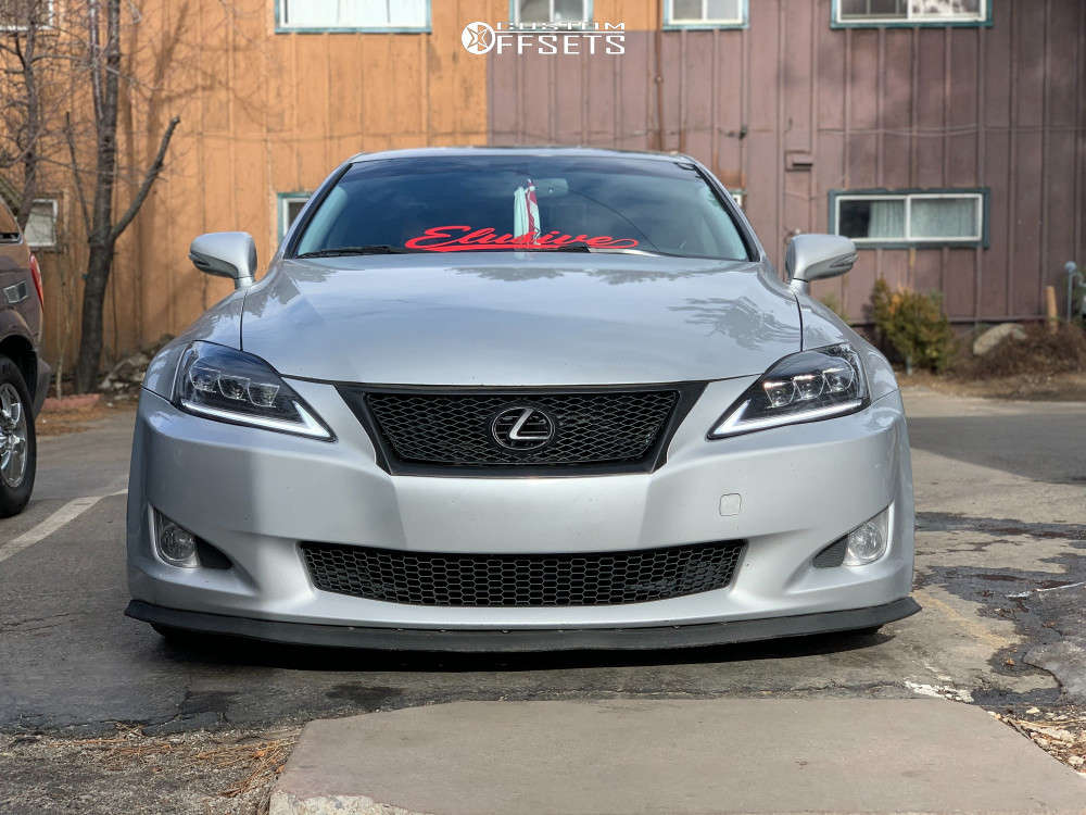 2010 Lexus IS250 with 18x9.5 30 Aodhan DS06 and 225/40R18 Hercules ...
