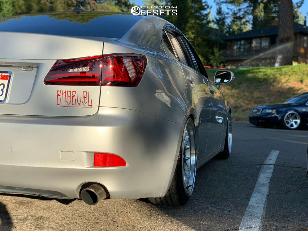 2010 Lexus IS250 with 18x9.5 30 Aodhan DS06 and 225/40R18 Hercules ...