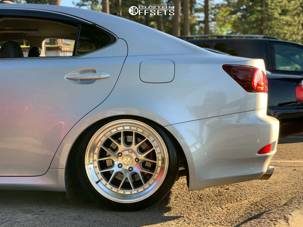 2010 Lexus IS250 with 18x9.5 30 Aodhan DS06 and 225/40R18 Hercules ...